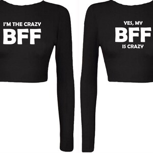 Couple Matching Tops for Best Friends Crop Tops Croptop | Etsy