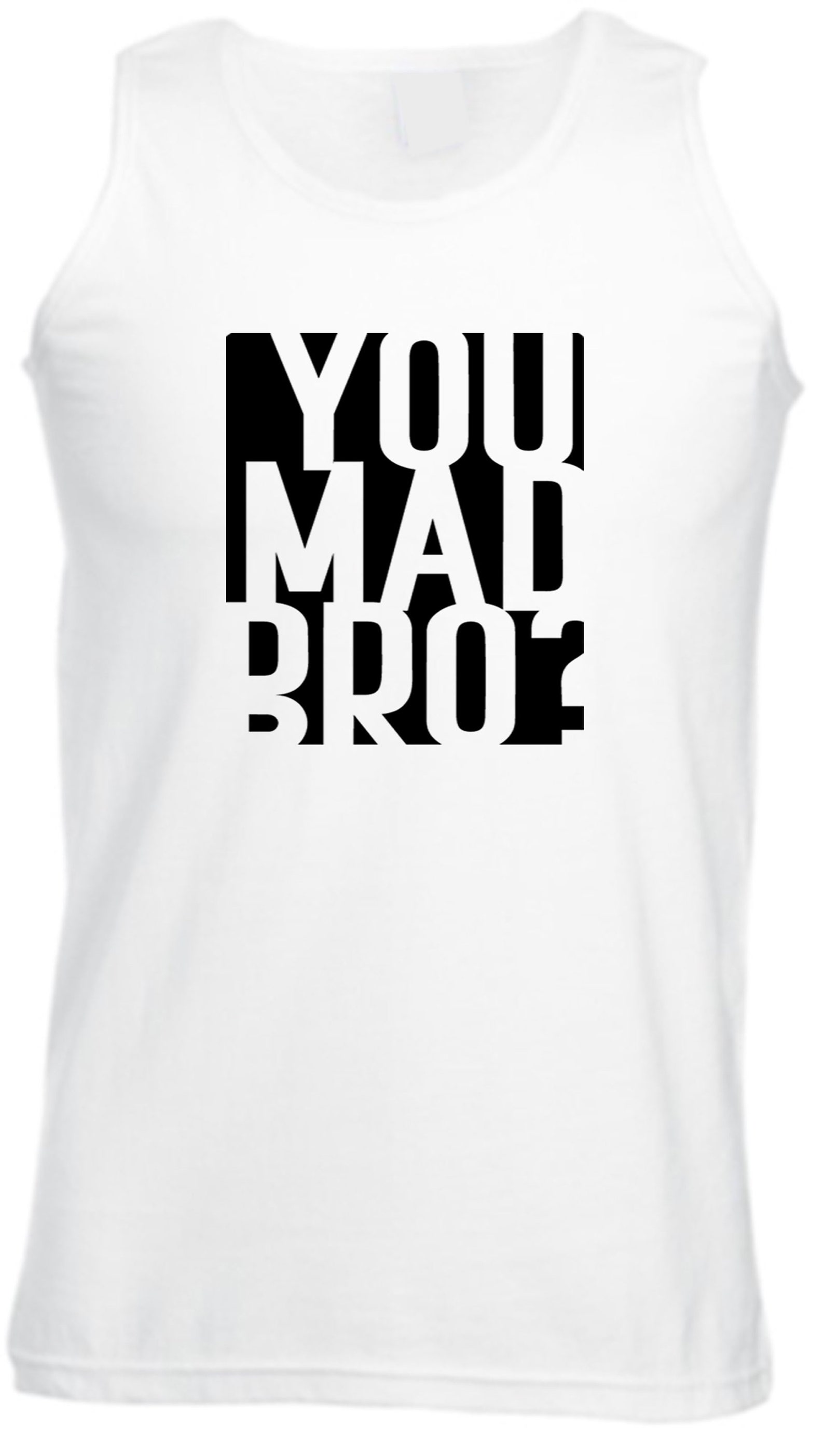 You Mad Bro Funny Vest Vests Gym Workout Exercise Jogging | Etsy