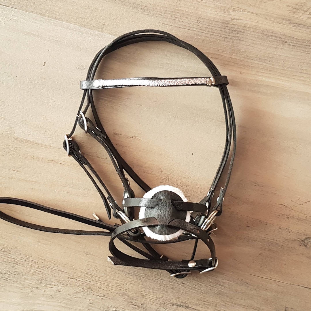 Hobby Horse BRIDLE, Mexican Bridle, Black Leather, Hobby Horse ...