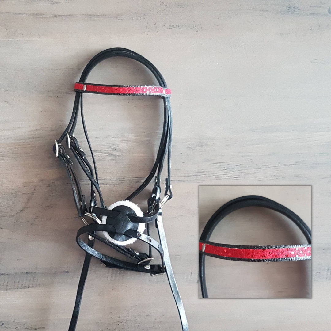 Hobby Horse BRIDLE, Mexican Bridle, Black Leather, Hobby Horse ...