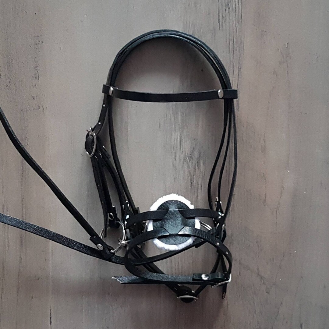 Hobby Horse BRIDLE, Mexican Bridle, Black Leather, Hobby Horse ...