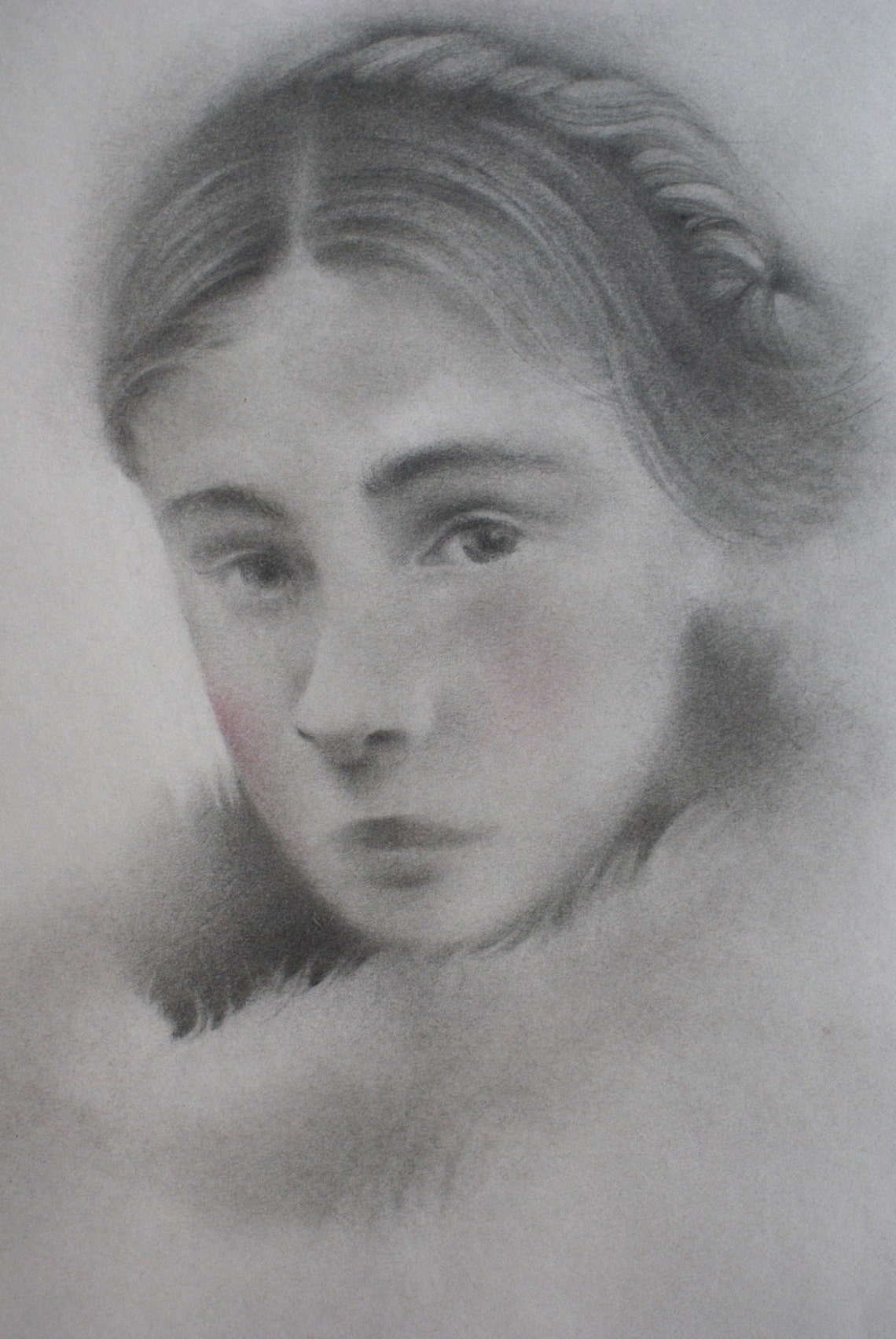Portrait Classic Portrait Portrait of a Girl Drawing of a Girl Female ...