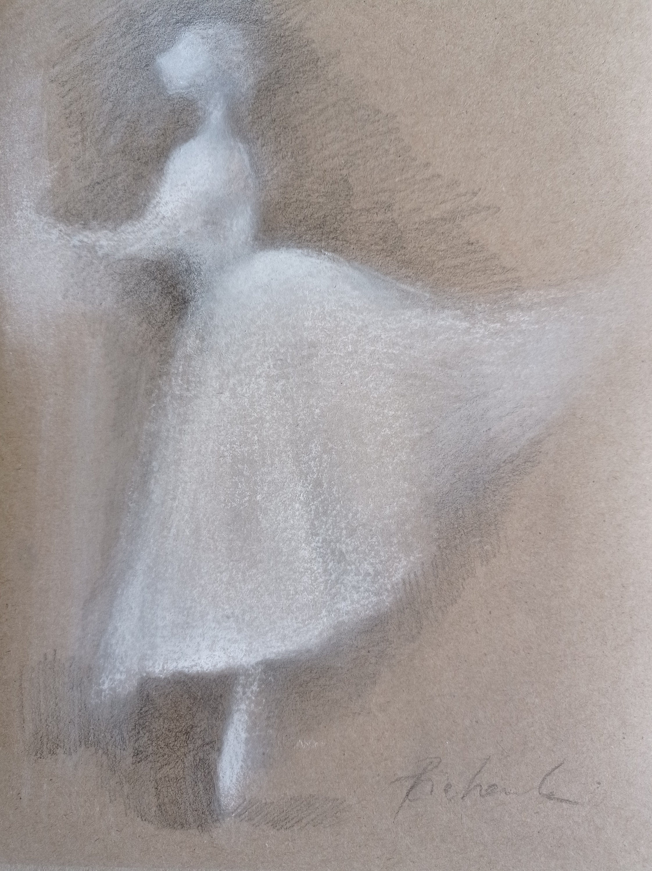 Drawing Ballerina Sketch of Ballerina Rysunek Węglem Baletnica - Etsy