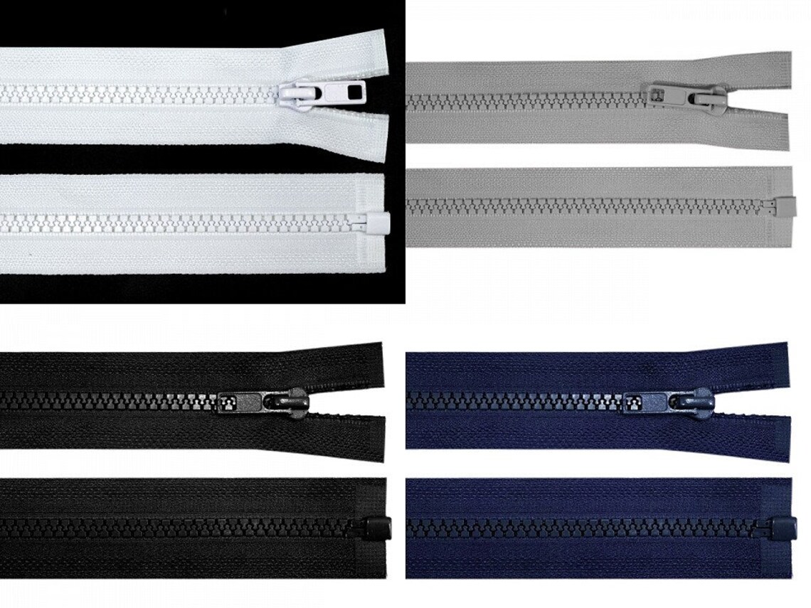 Plastic Zipper 5 mm open-end 100 cm jacket | Etsy