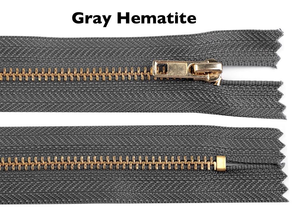 Metal / Brass Zipper Width 4 Mm Length 18 Cm Pants - Etsy