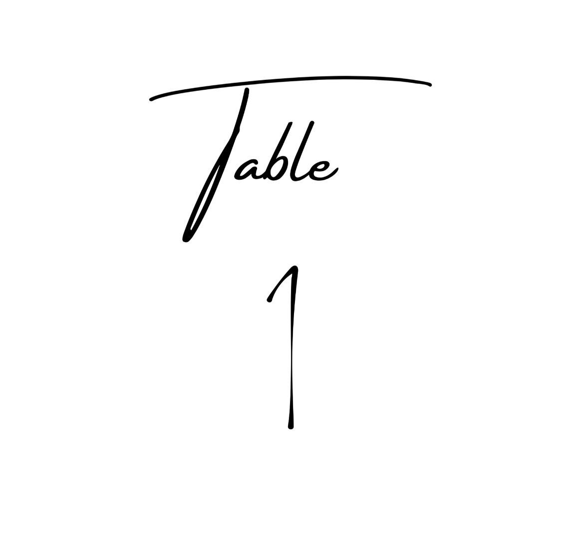 Modern Table Numbers Template, Minimal Table Numbers, Minimal Wedding ...