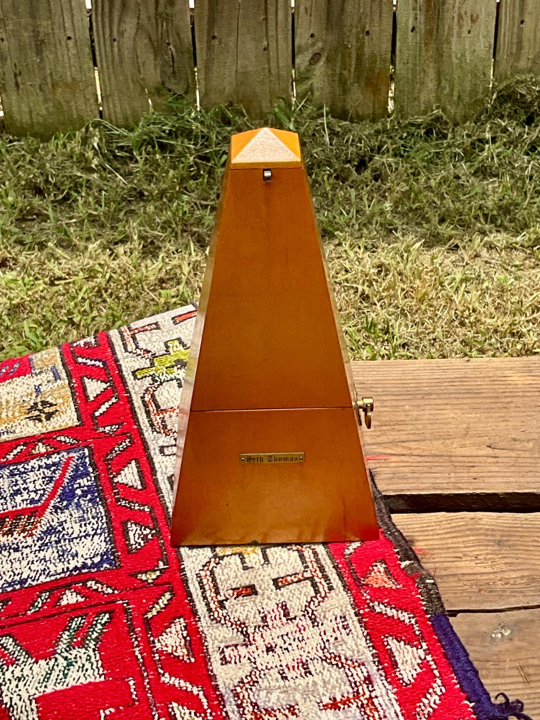 Vintage Seth Thomas Wooden Pyramid Metronome – Mechanical Tempo Keeper ...