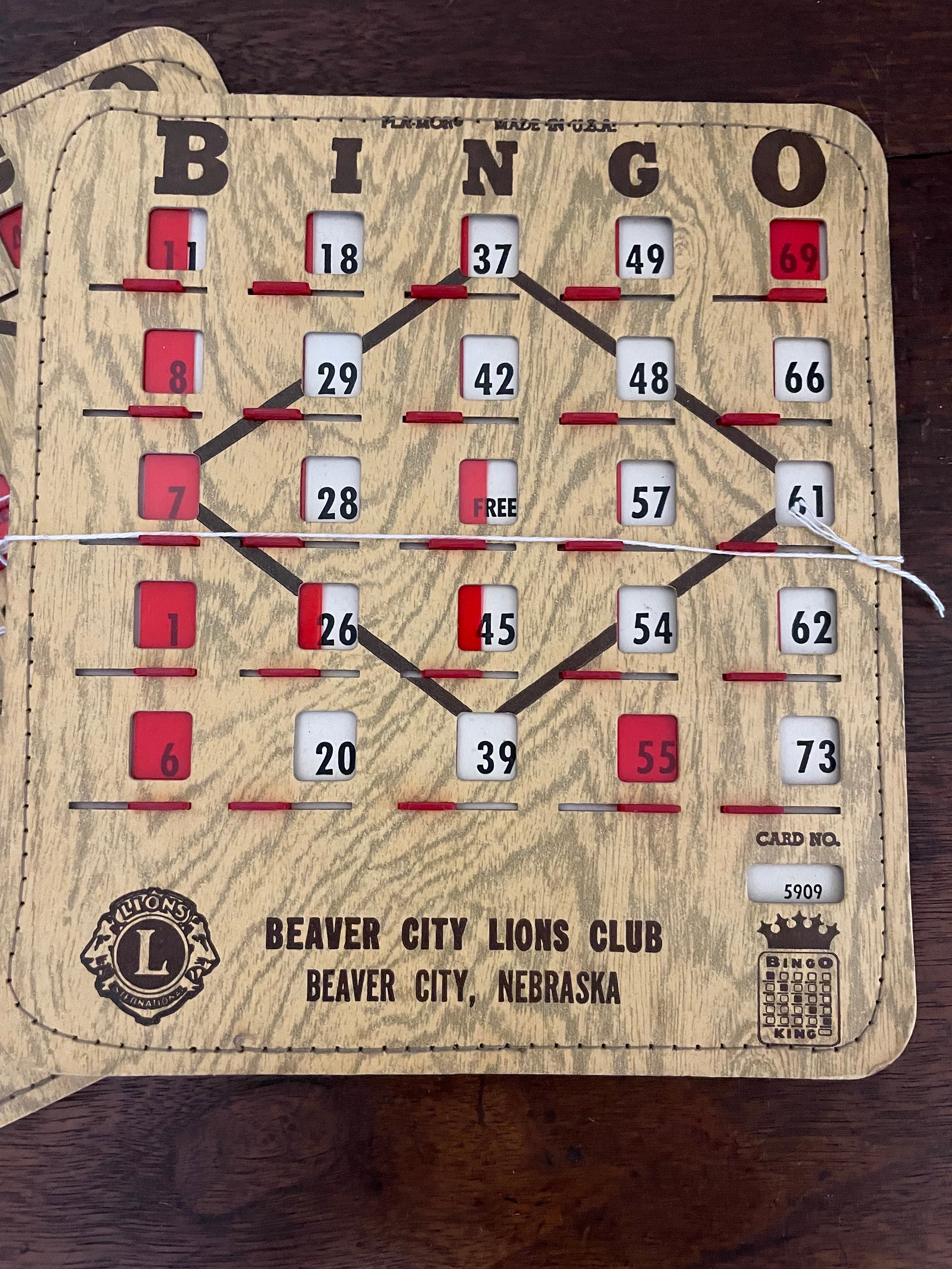 Pair Vintage King Cards Slide Bingo Cards Vintage Set Game - Etsy