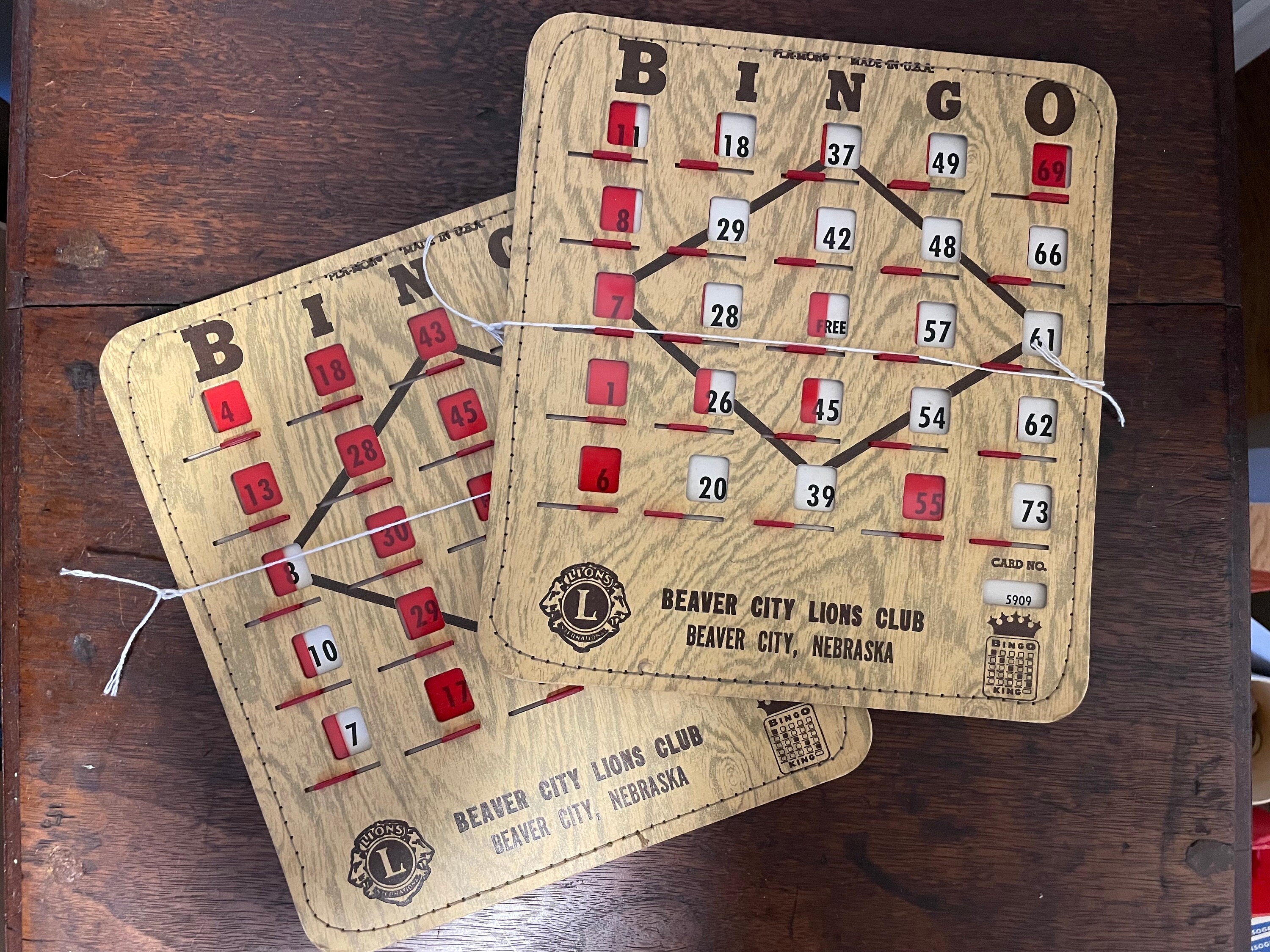 Pair Vintage King Cards Slide Bingo Cards Vintage Set Game - Etsy