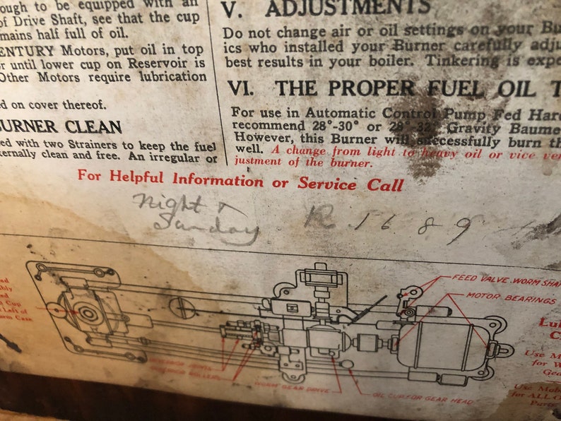 Antique Harding Fuel Oil Burner Tool Cabinet | Early Industrial Wooden ...