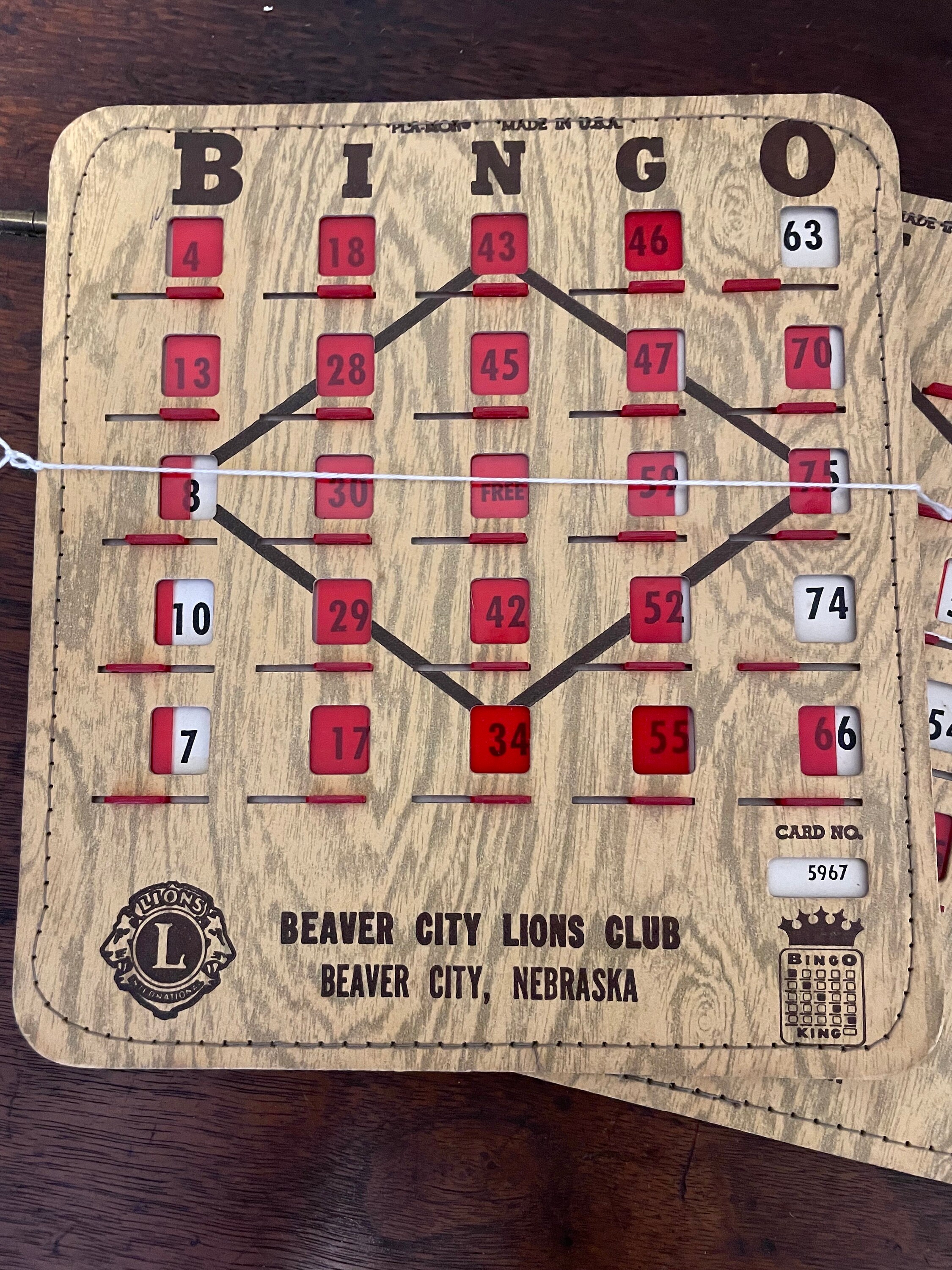 Pair Vintage King Cards Slide Bingo Cards Vintage Set Game - Etsy