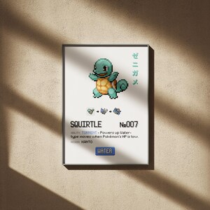 GEN 1 STARTER BUNDLE | 3 Pokemon Posters | Bulbasaur + Charmander ...