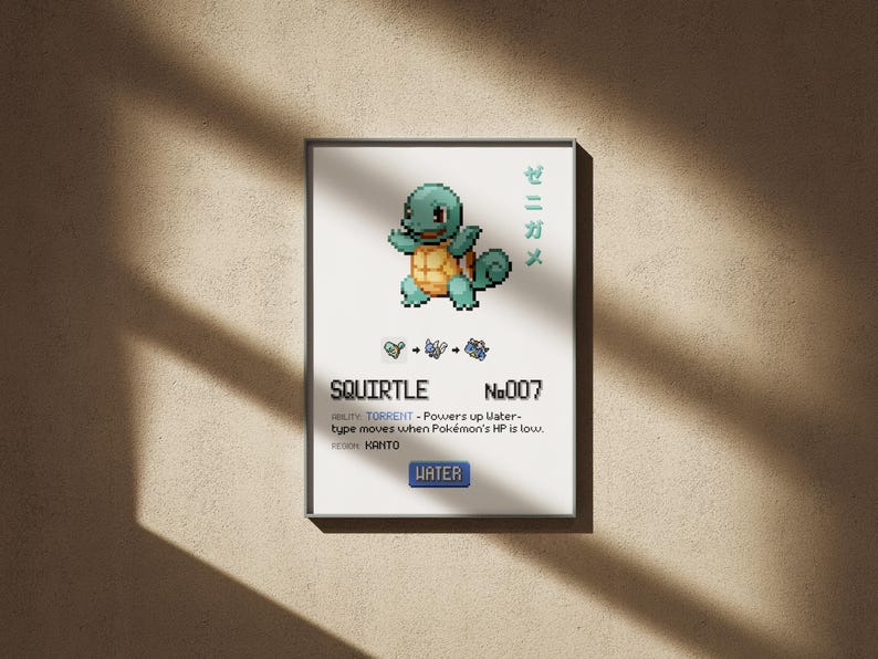 GEN 1 STARTER BUNDLE | 3 Pokemon Posters | Bulbasaur + Charmander ...