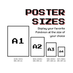 GEN 1 STARTER BUNDLE | 3 Pokemon Posters | Bulbasaur + Charmander ...