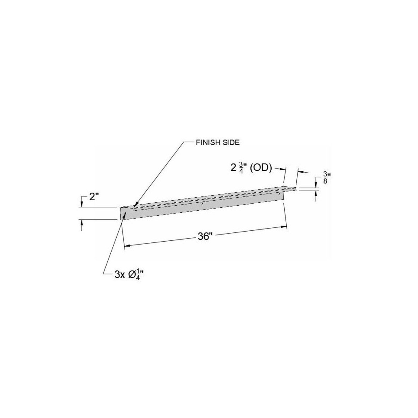 Custom Back of Stove Inverted Channel Trim W/ Mounting Holes - Etsy