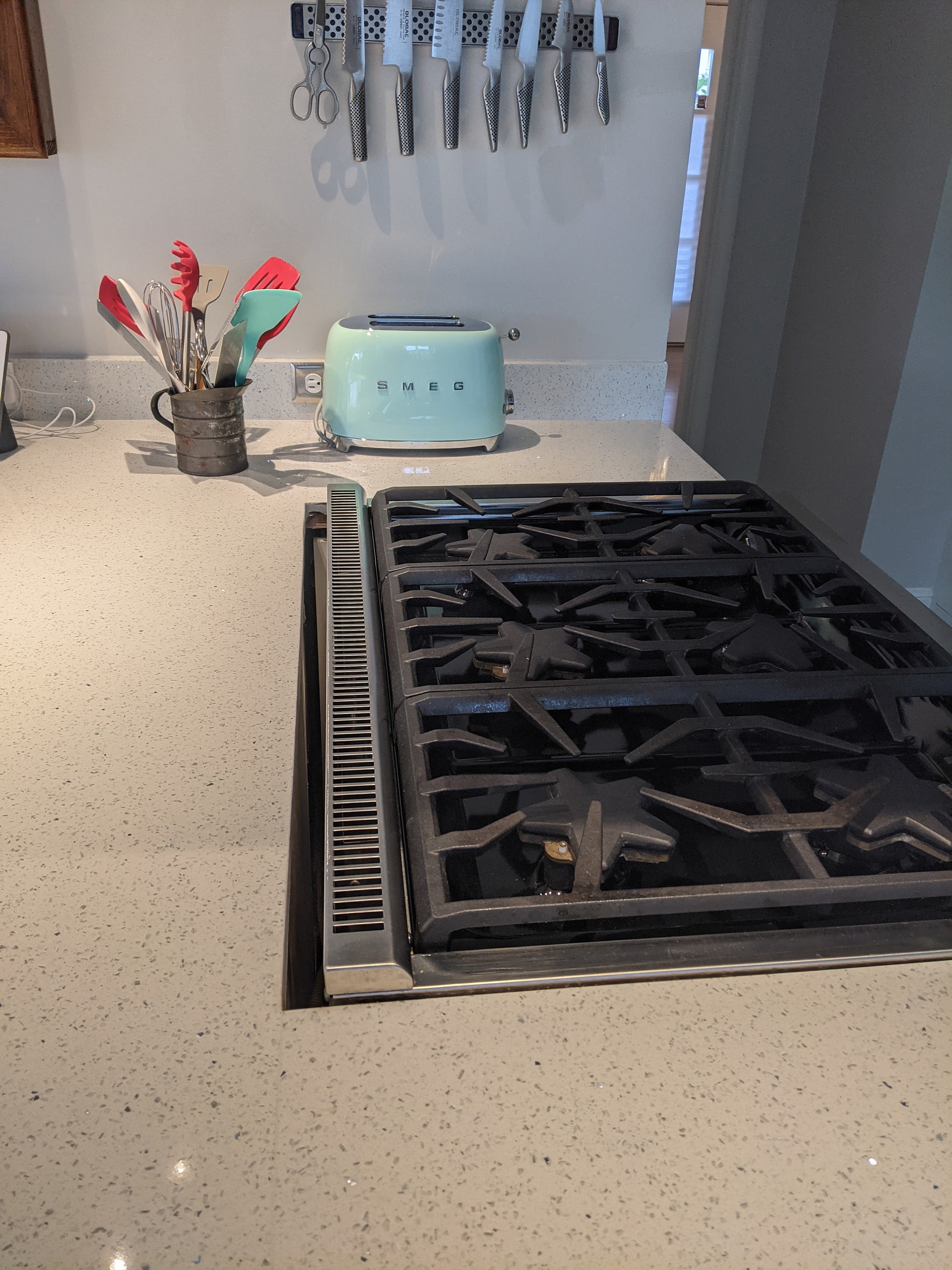 Custom Stainless Steel Channel & Angle Trim System for Back of Stove ...