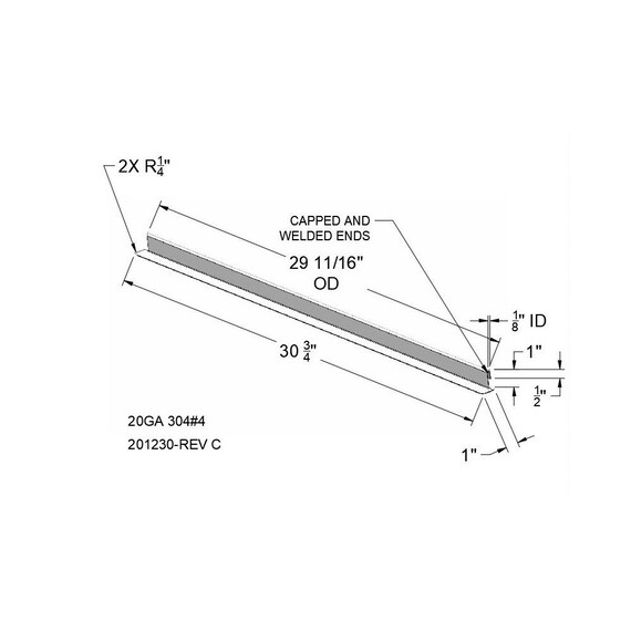 Custom Stainless Steel Back of Range Trim | Etsy