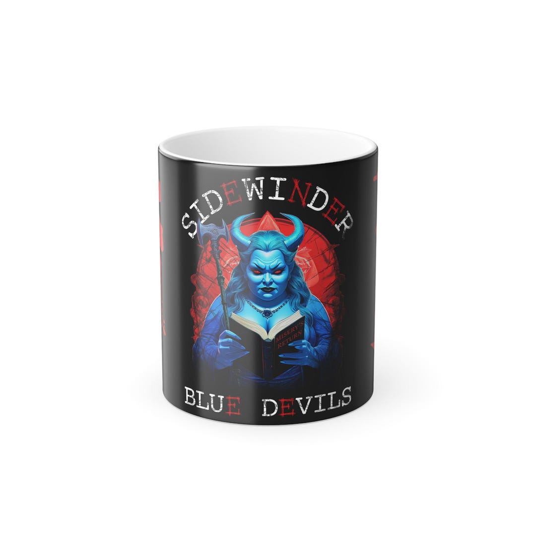 Misery, Color Changing Mug, Stephen King Inspired Sidewinder Blue Devil ...
