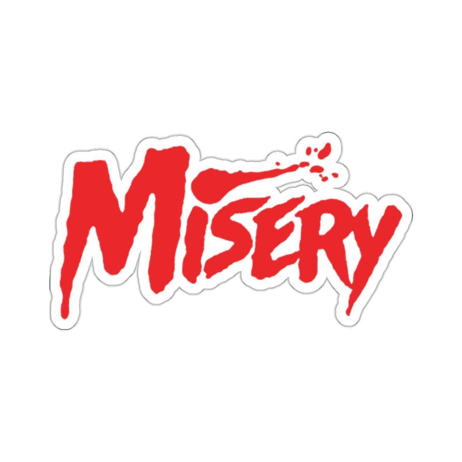 Misery Logo Horror Movie Kiss-cut Stickers, Horror Fan Gift, Stephen ...