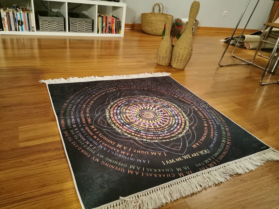 Carpet Design DMT Mantra Psychedelic Carpet UV Spiritual Shamanic Gift ...