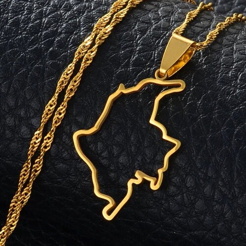 Colombia Necklace Colombia Jewelry Colombia Gift - Etsy