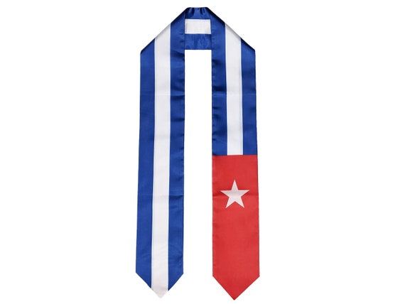 Graduation Stole Cuba Flag Cuban Flag Graduation Sash Cuba - Etsy