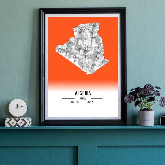 Printable Map Of Algeria