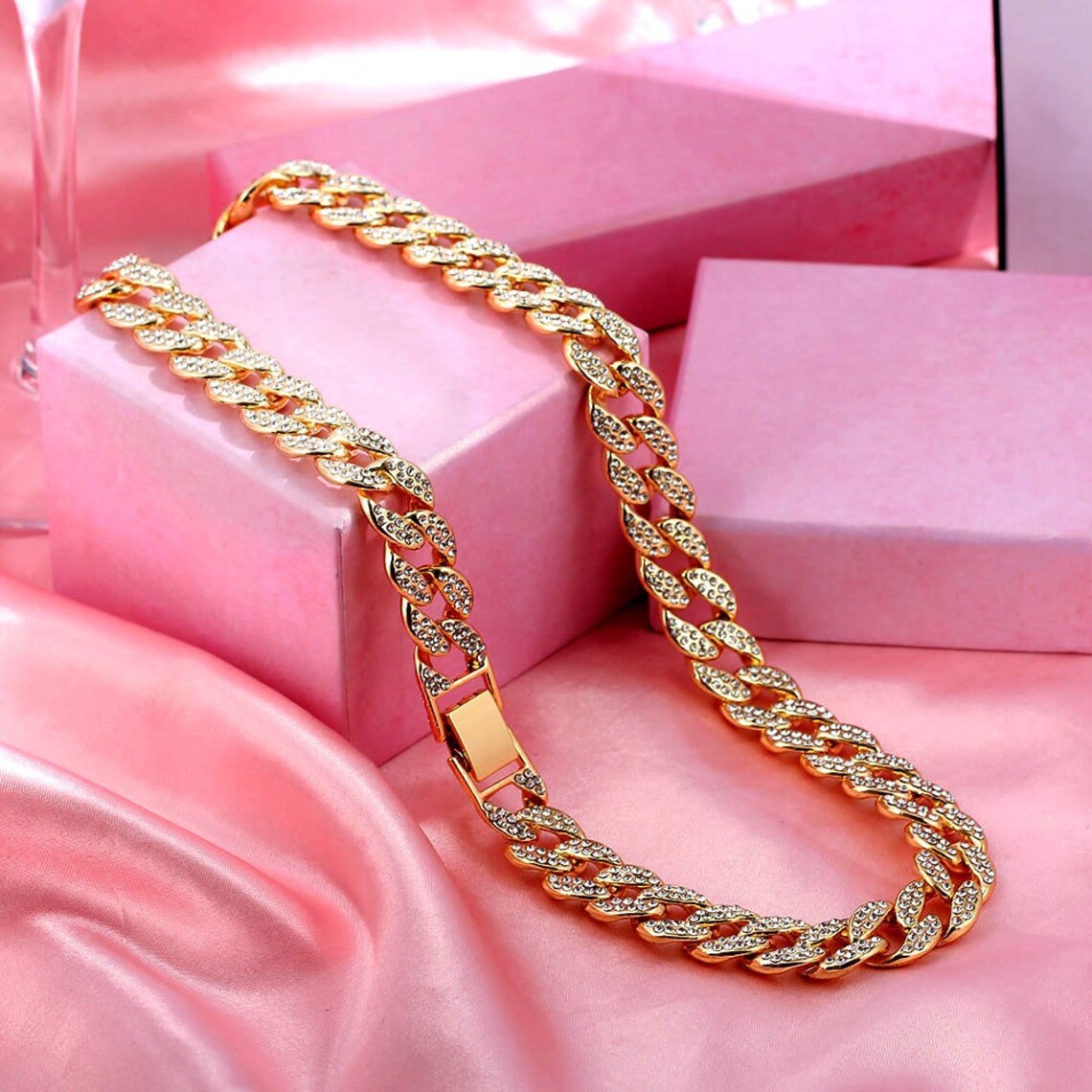 Luxury Miami Cuban Link Necklace 12m Butterfly Cuban Link - Etsy
