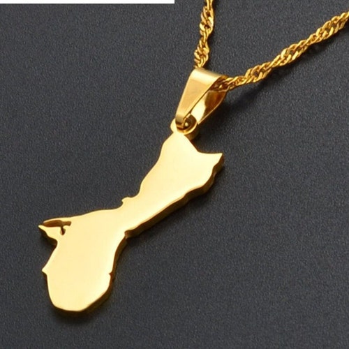 18K Gold-plated Guam Pendant Necklace / Charmed Jewelry Gift / - Etsy