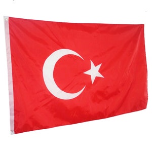 Large Turkey Flag / Large Turkey Art / Turkey Wall Art / - Etsy