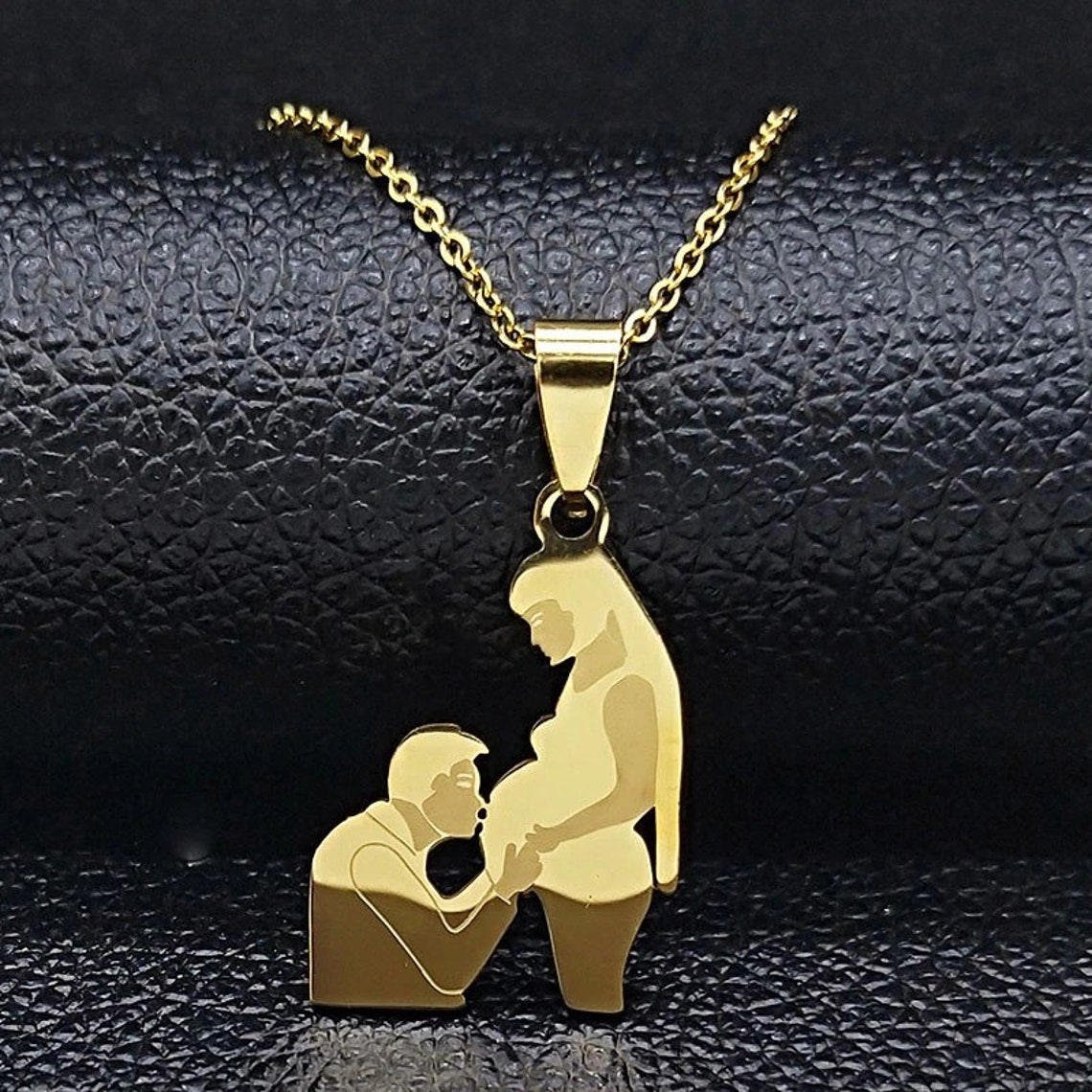 Family Necklace / Mom Dad Daughter Son Necklace / - Etsy