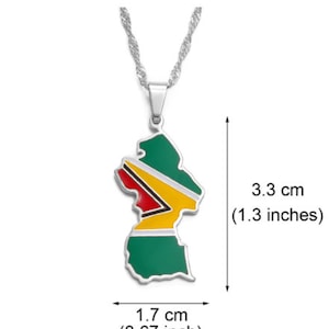 Guyana 18K Gold Plated Necklace / Guyana Jewelry / Guyana Ankle ...