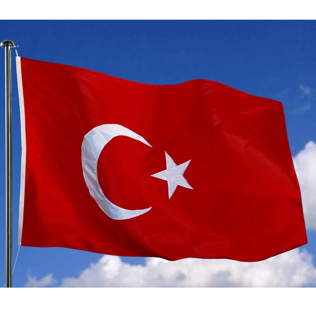 Large Turkey Flag / Large Turkey Art / Turkey Wall Art / - Etsy