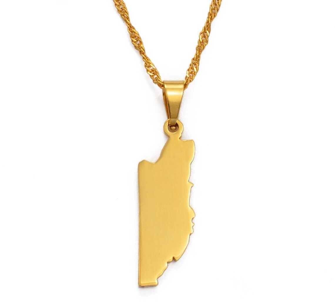 18K Gold Plated Belize Necklace belize sticker belize mug | Etsy