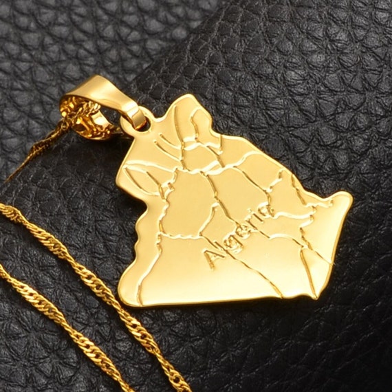 Algeria 18K Gold Plated Necklace /algeria Jewelry / Algeria | Etsy