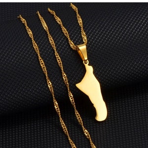 18K Gold Plated Bahamas Necklace Bahamas Jewlery Bahamas - Etsy