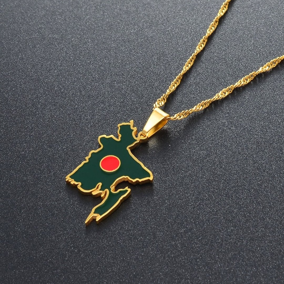 Bangladesh 18K Gold Plated Necklace / Bangladesh Jewelry / Bangladesh ...