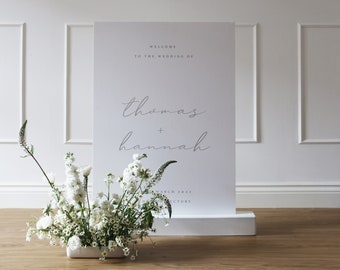 A1 Wedding Welcome Sign Wedding Welcome Board Custom Colour Wedding ...