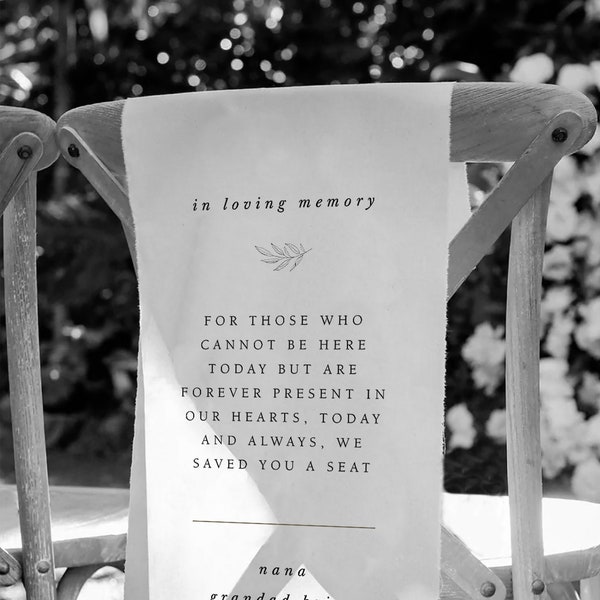 Linen Memorial Sign for Wedding - Etsy