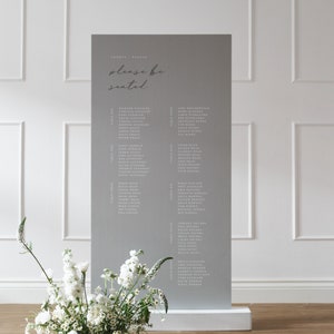 A1 Wedding Table Plan - Wedding Seating Chart - Etsy