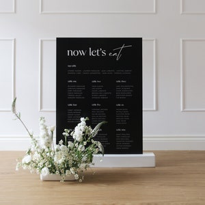 A1 Wedding Table Plan - Wedding Seating Chart - Etsy UK