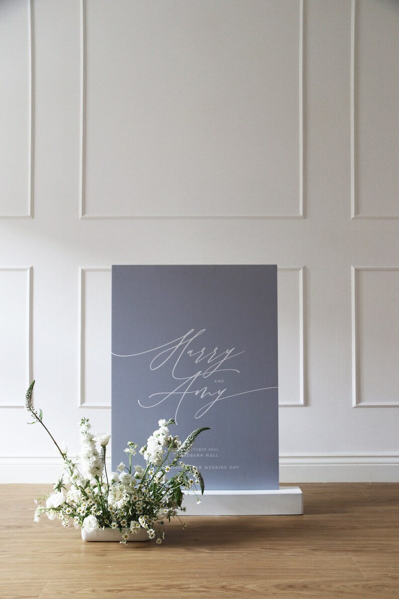 A1 Wedding Welcome Sign Wedding Welcome Board Custom - Etsy UK