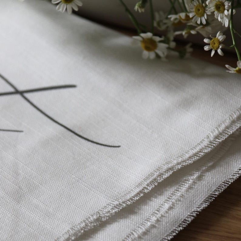 Custom Linen Wedding Welcome Banner: Personalized Initials & Quote - Etsy