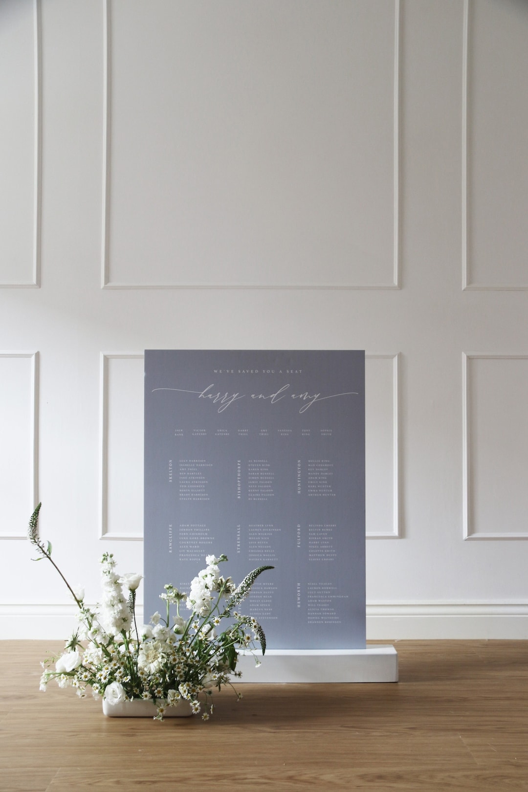 A1 Wedding Table Plan - Wedding Seating Chart - Etsy