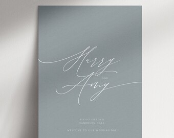 A1 Wedding Welcome Sign Wedding Welcome Board Custom | Etsy