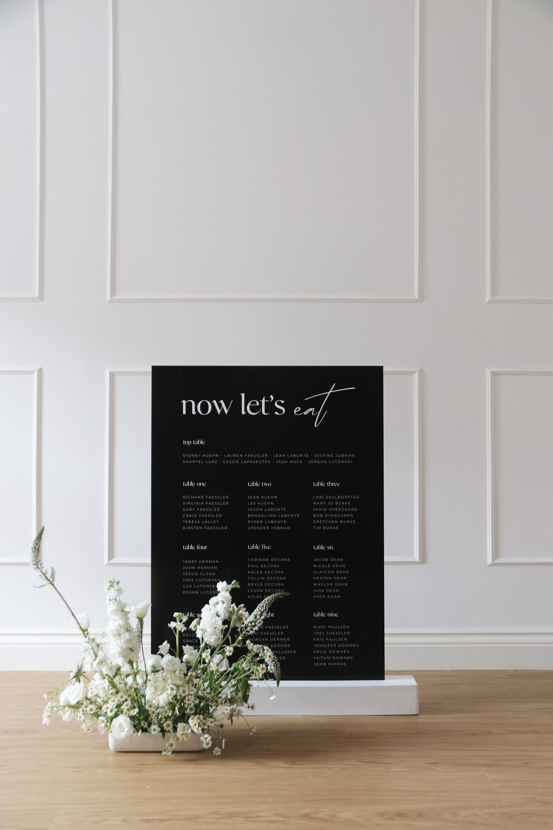 A1 Wedding Table Plan - Wedding Seating Chart - Etsy UK