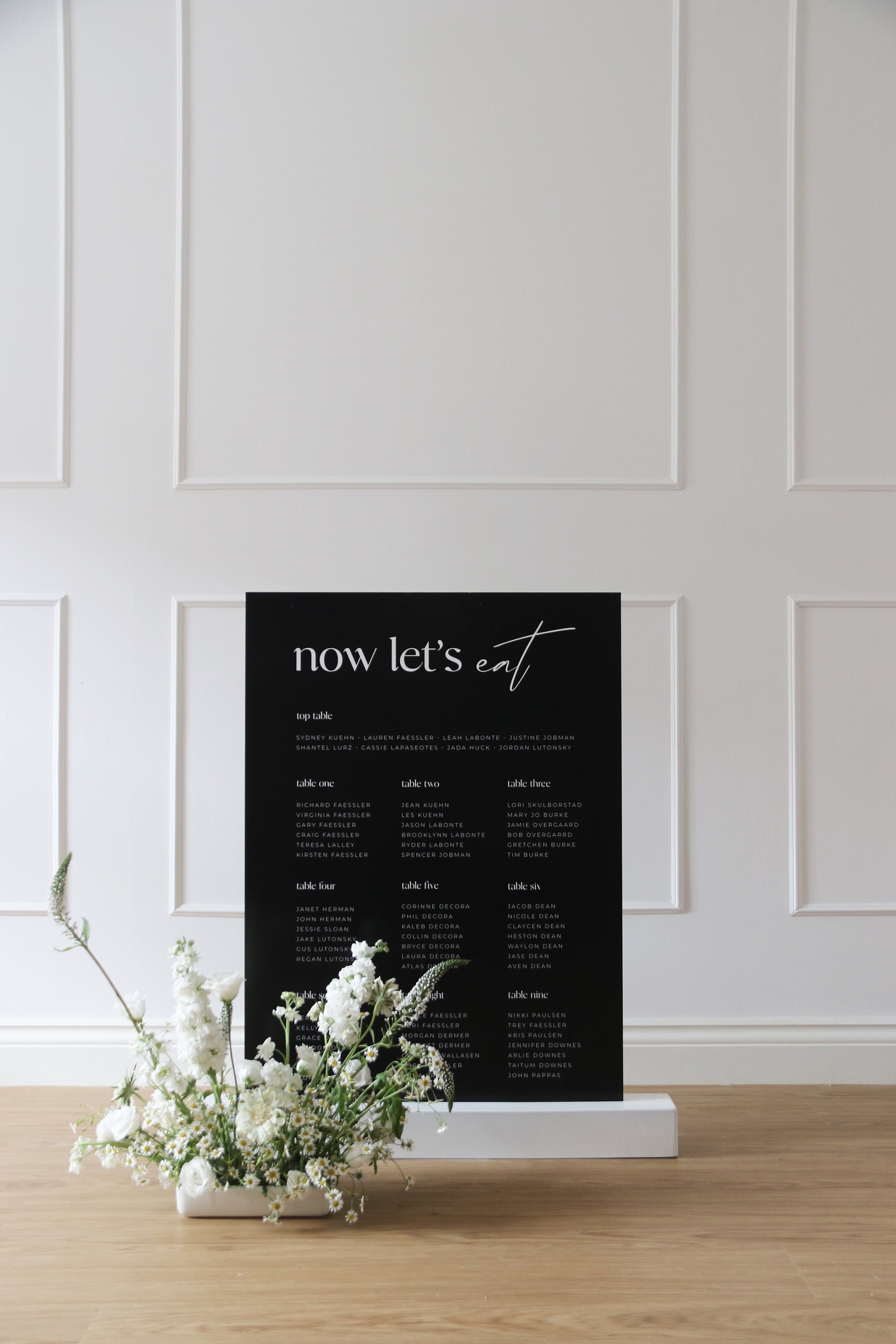 A1 Wedding Table Plan Wedding Seating Chart - Etsy UK