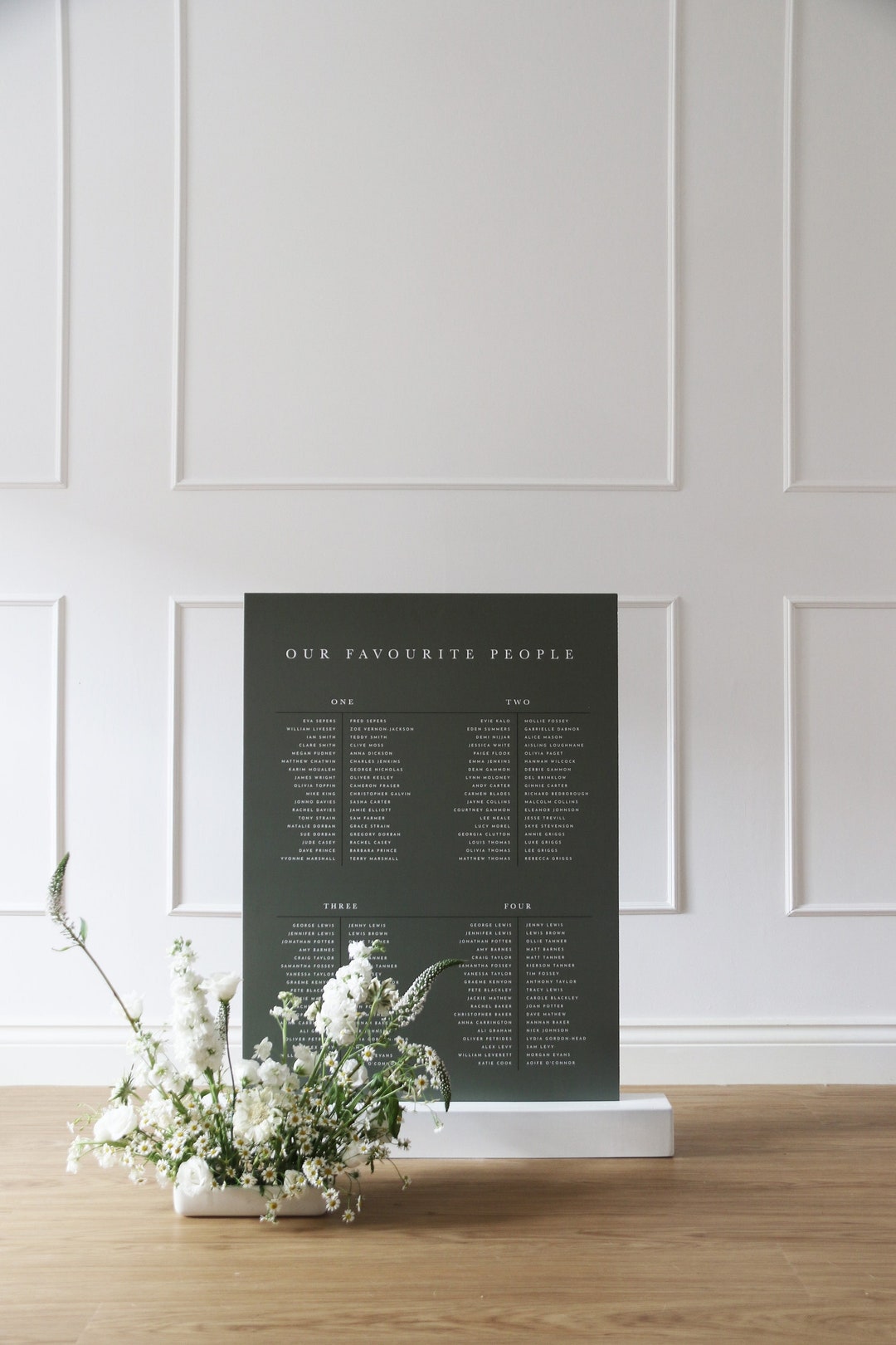 A1 Wedding Table Plan - Wedding Seating Chart - Etsy