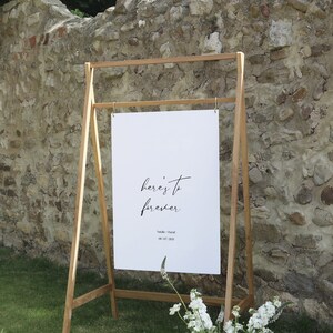 A1 Wedding Welcome Sign Wedding Welcome Board Custom Colour Wedding ...