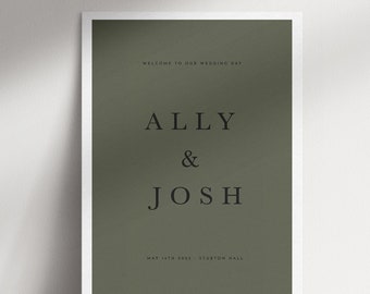 A1 Wedding Welcome Sign Wedding Welcome Board Custom | Etsy